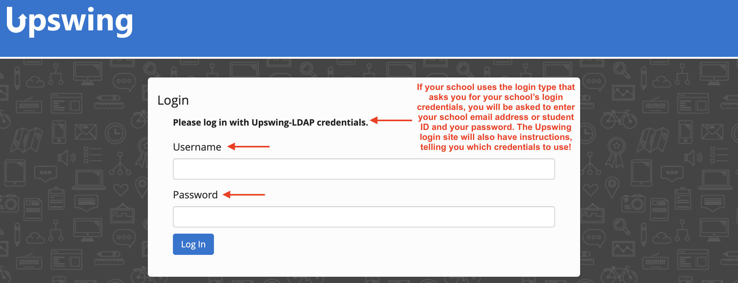 Student Guide to Logging Into Upswing – Upswing