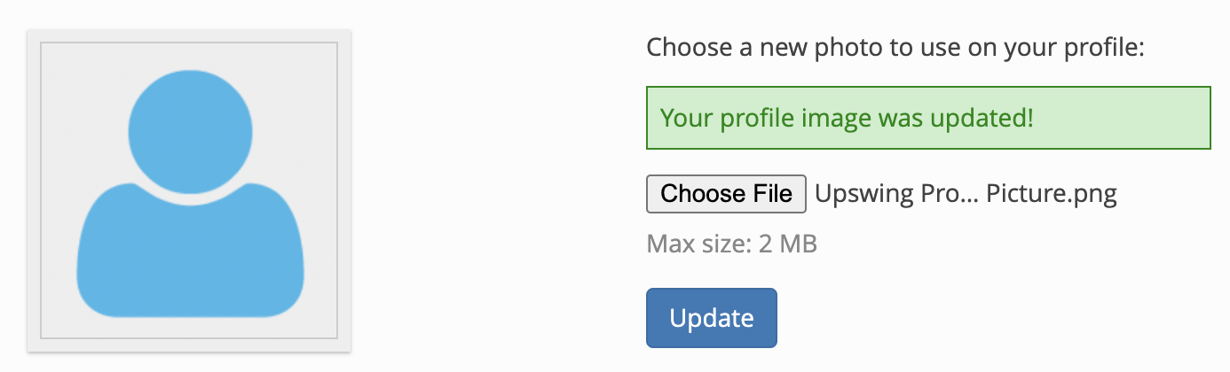 Can I remove the profile picture I've added to my account? – Upswing